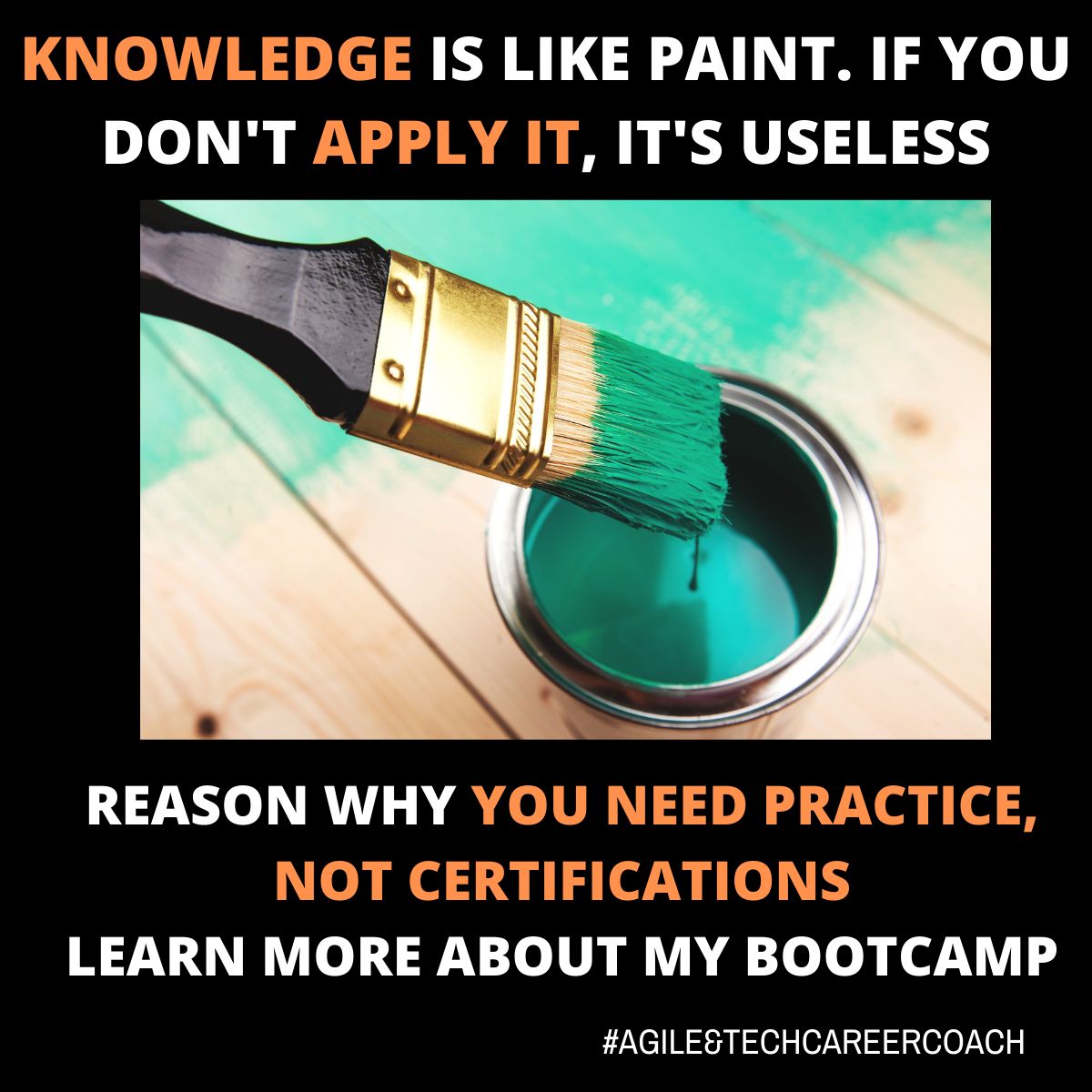 Knowledge Is Like Paint If You Don't Apply - Nada Buhendi